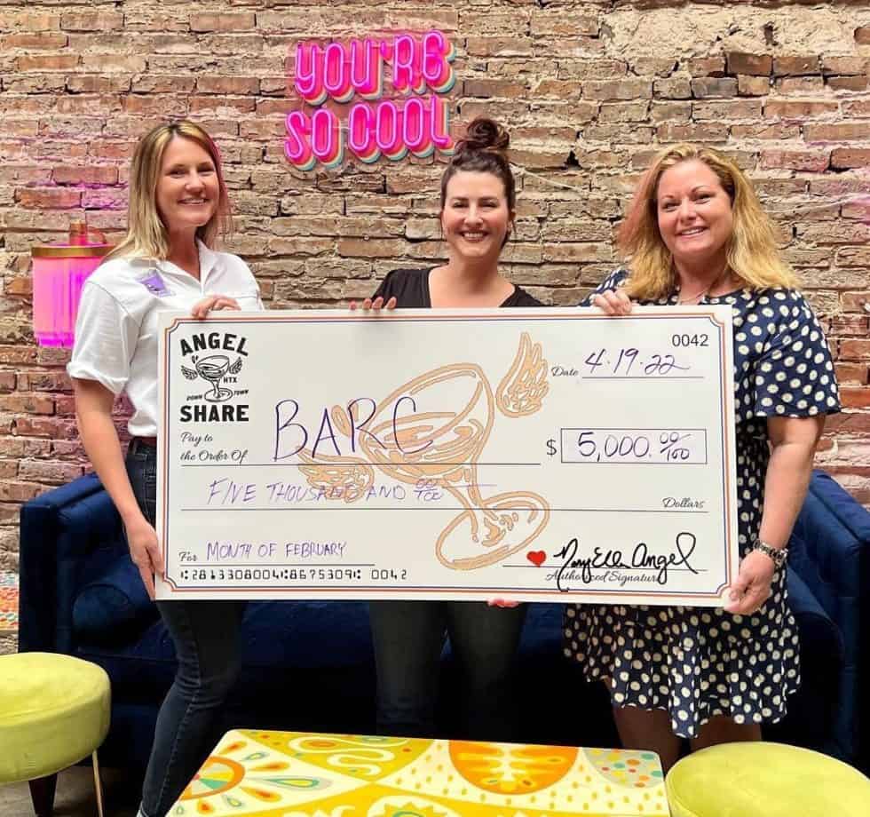 Houston BARC Foundation receives $5,000 from Angel Share HTX! | Houston ...